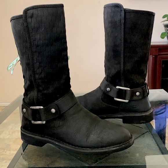 UGG | Shoes | Ugg Shani Moto Boots | Poshmark